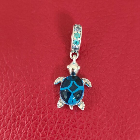 Pandora | Jewelry | Pandora Murano Glass Sea Turtle Dangle Charm ...